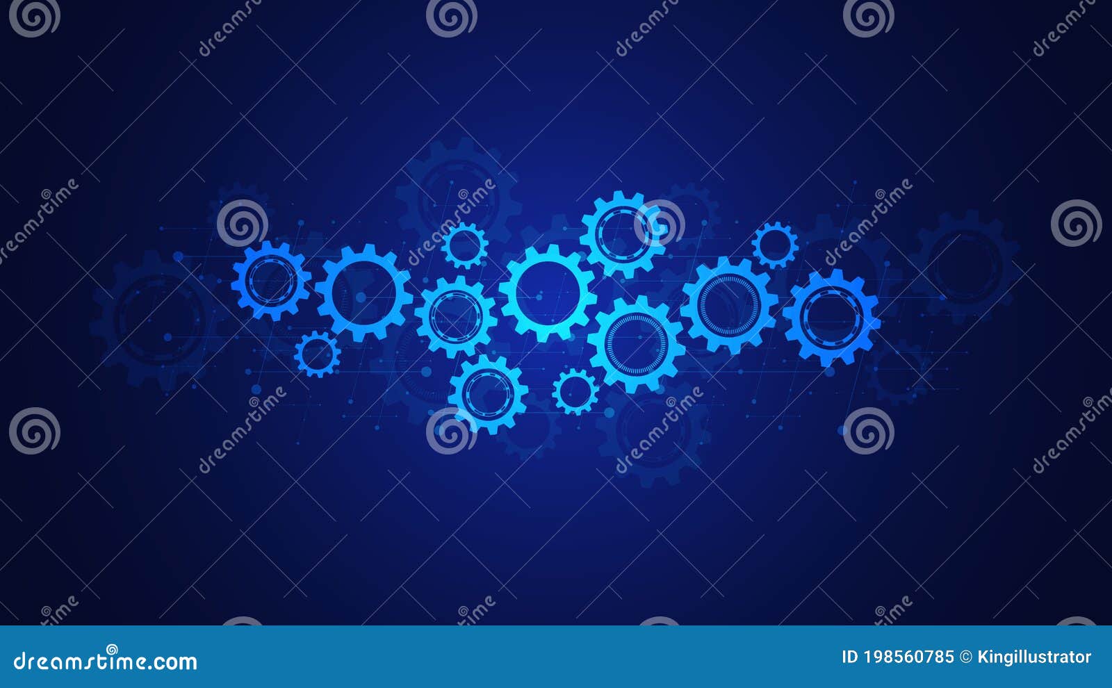 Cogs and Gear Wheel Mechanisms. Hi-tech Digital Technology and ...