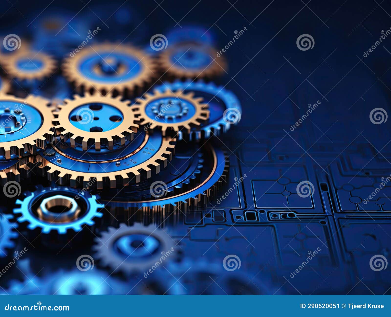 Cogs and Gear Wheel Mechanisms. Hi-tech Digital Technology and ...