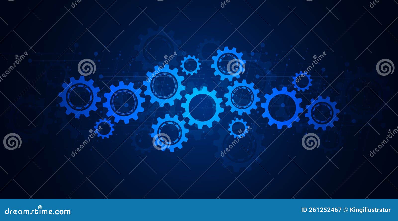 Cogs and Gear Wheel Mechanisms. Hi-tech Digital Technology and ...