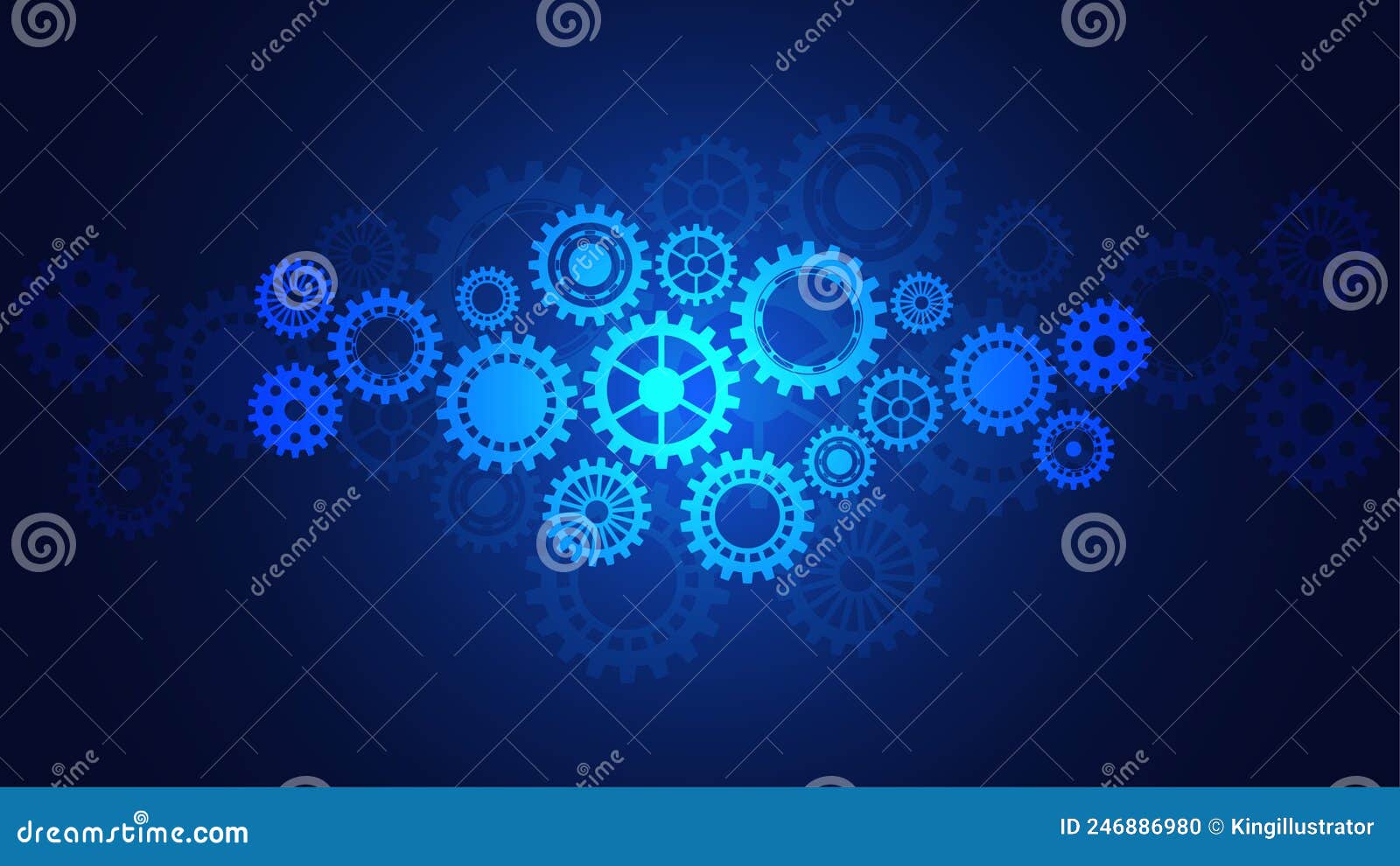 Cogs and Gear Wheel Mechanisms. Hi-tech Digital Technology and ...