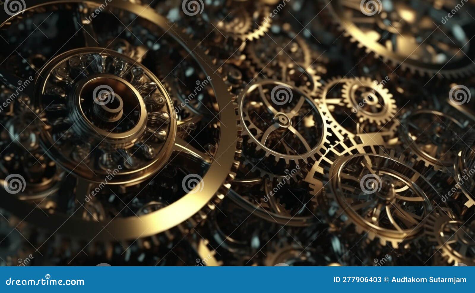 Cogs and Gear Wheels Mechanisms Background. Industrial Machine ...
