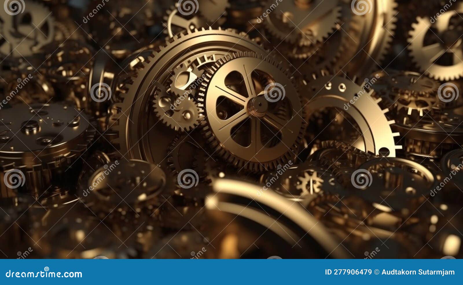 Cogs and Gear Wheels Mechanisms Background. Industrial Machine ...