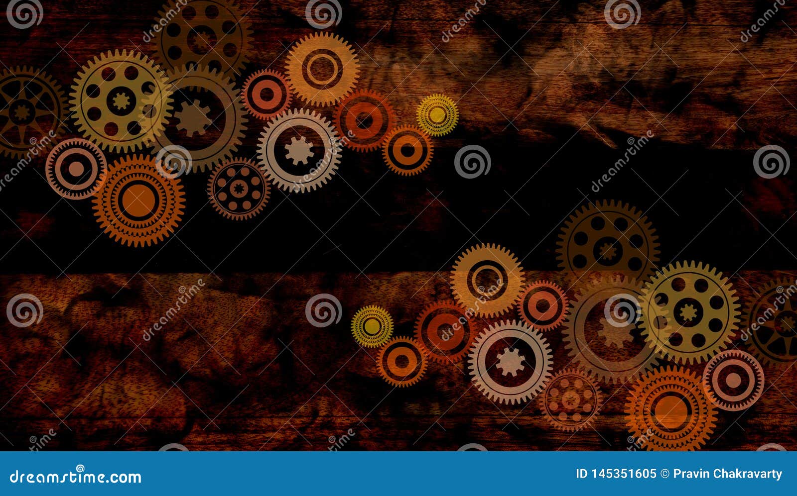 Cogs Gears Brown Background.vector Illustration Stock Illustration ...
