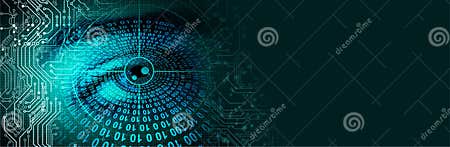 The Concept of Binary Coding Eye Vision, Circuit Industrial Business ...