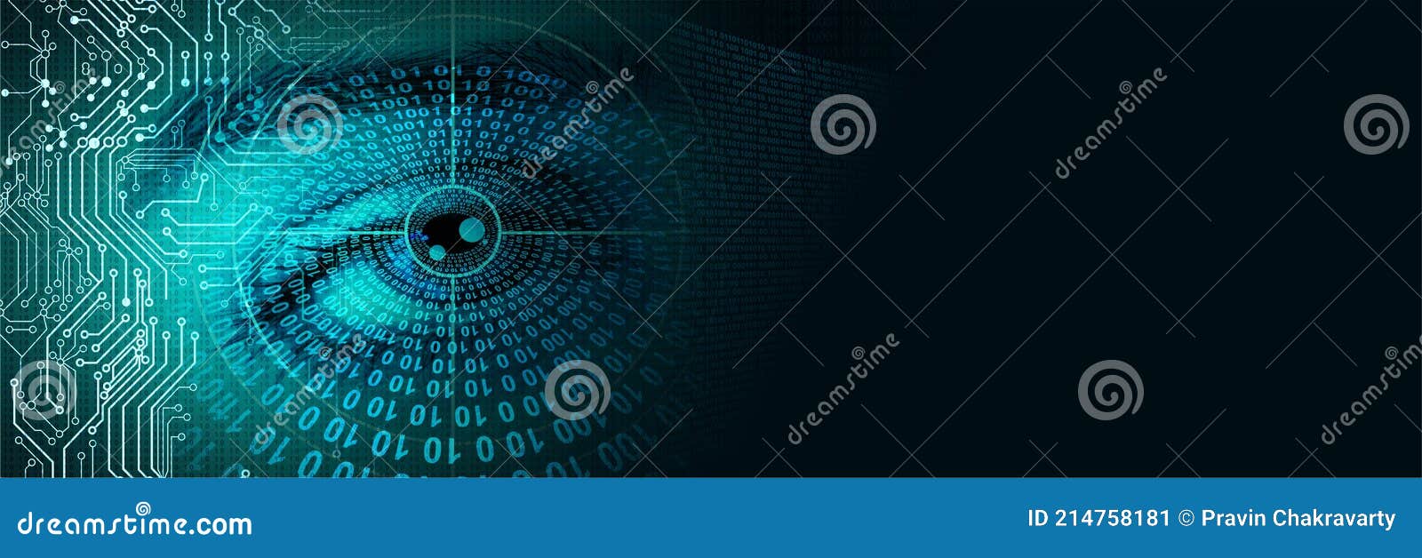 The Concept of Binary Coding Eye Vision, Circuit Industrial Business ...