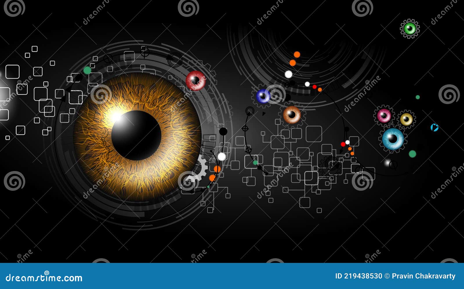 Cogs Gears The Concept Of Coding Eye Vision, Circuit Industrial ...