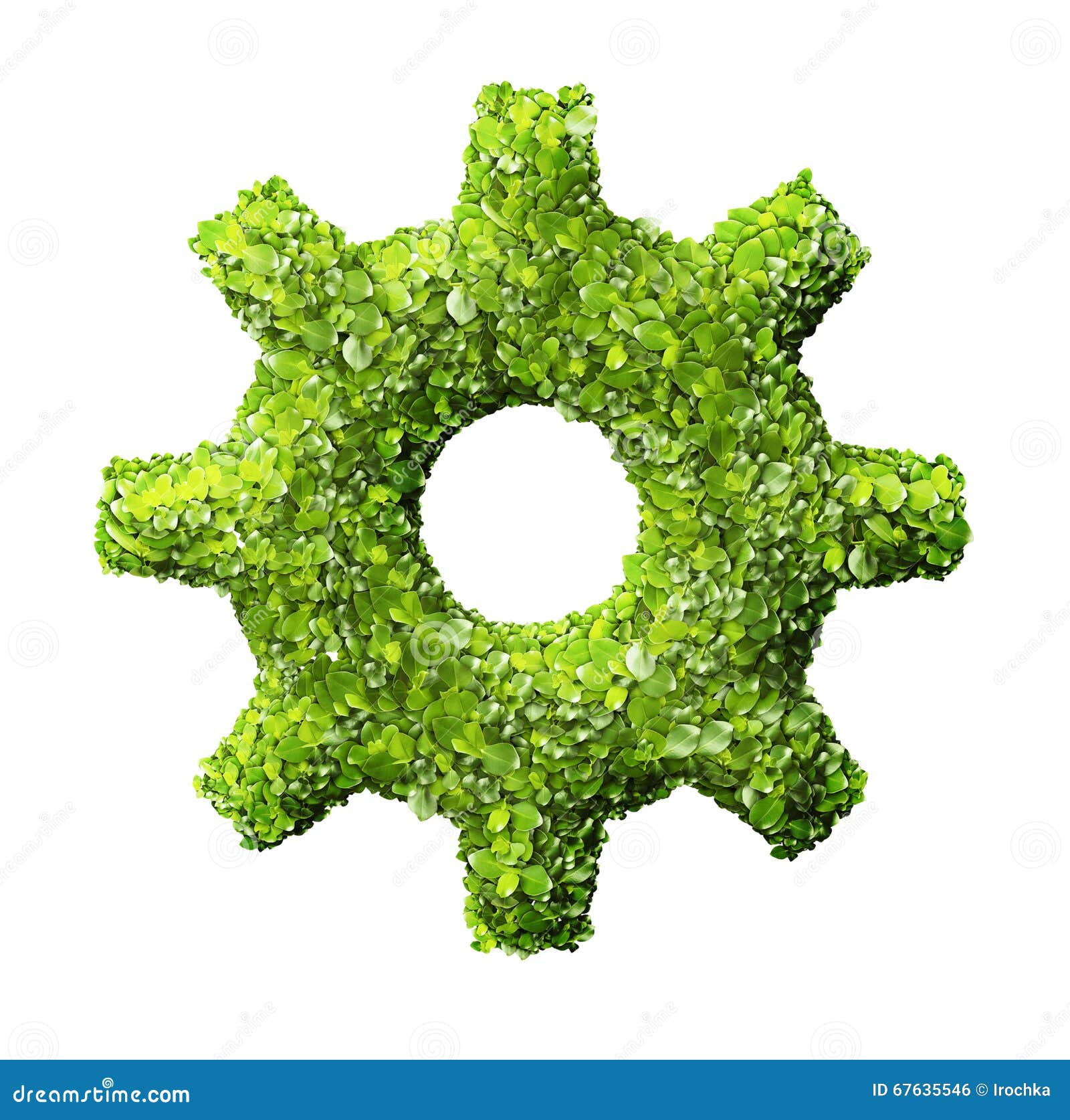 Cogs or Gears from the Green Grass. Stock Photo - Image of construction ...