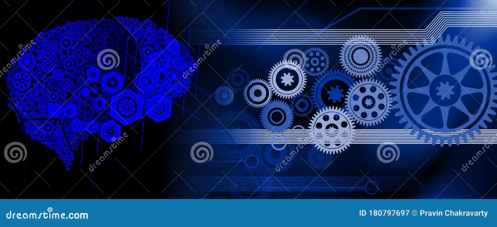 Cogs Gears Industrial Business Mind Background. Background Integration ...