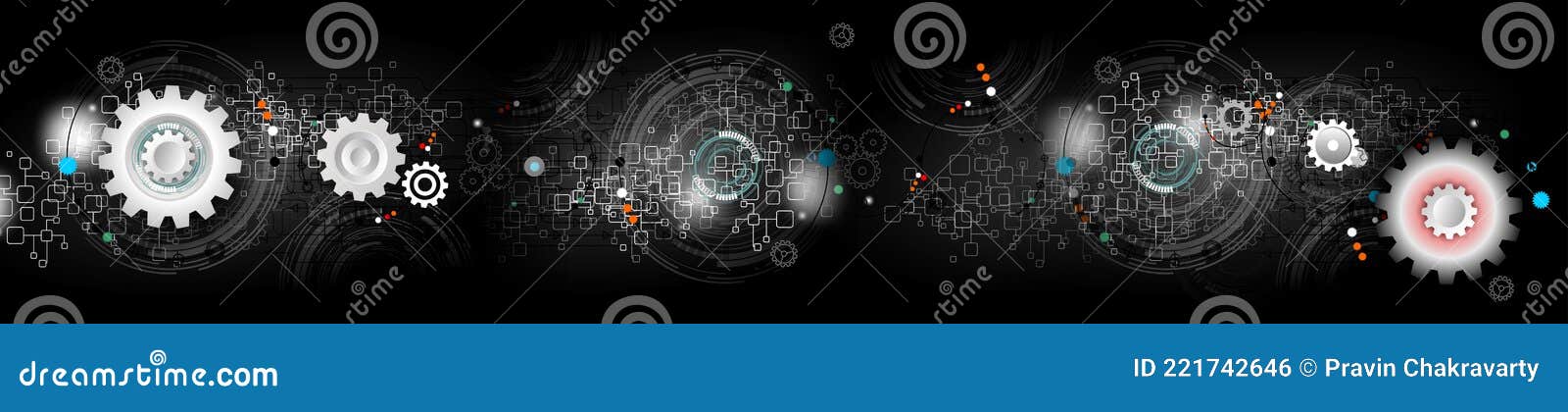 Cogs Gears Industrial Business Mind Background. Background Integration ...