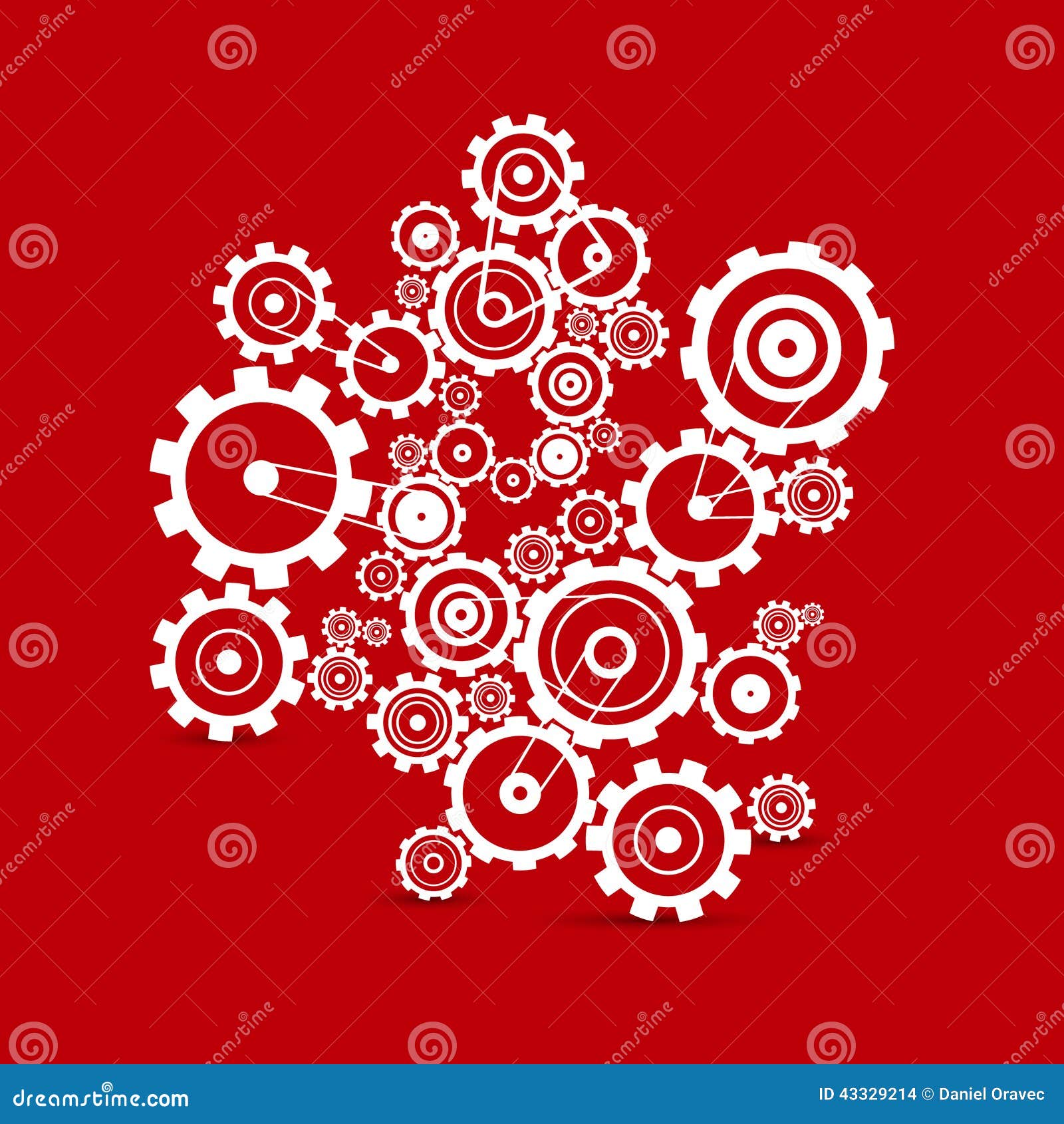 Red Gears Background