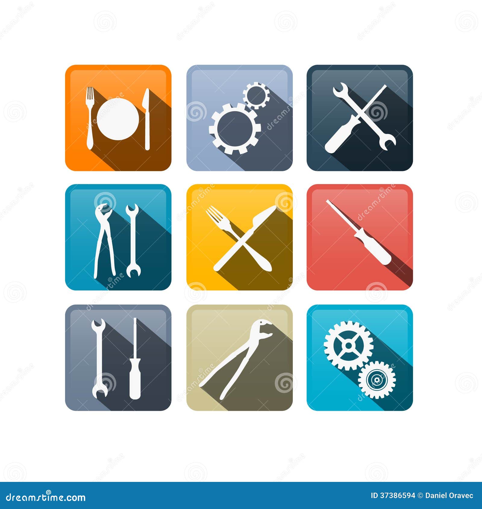 Cogs, Gears, Screwdriver, Pincers, Spanner, Hand Wrench Tools, Knife ...