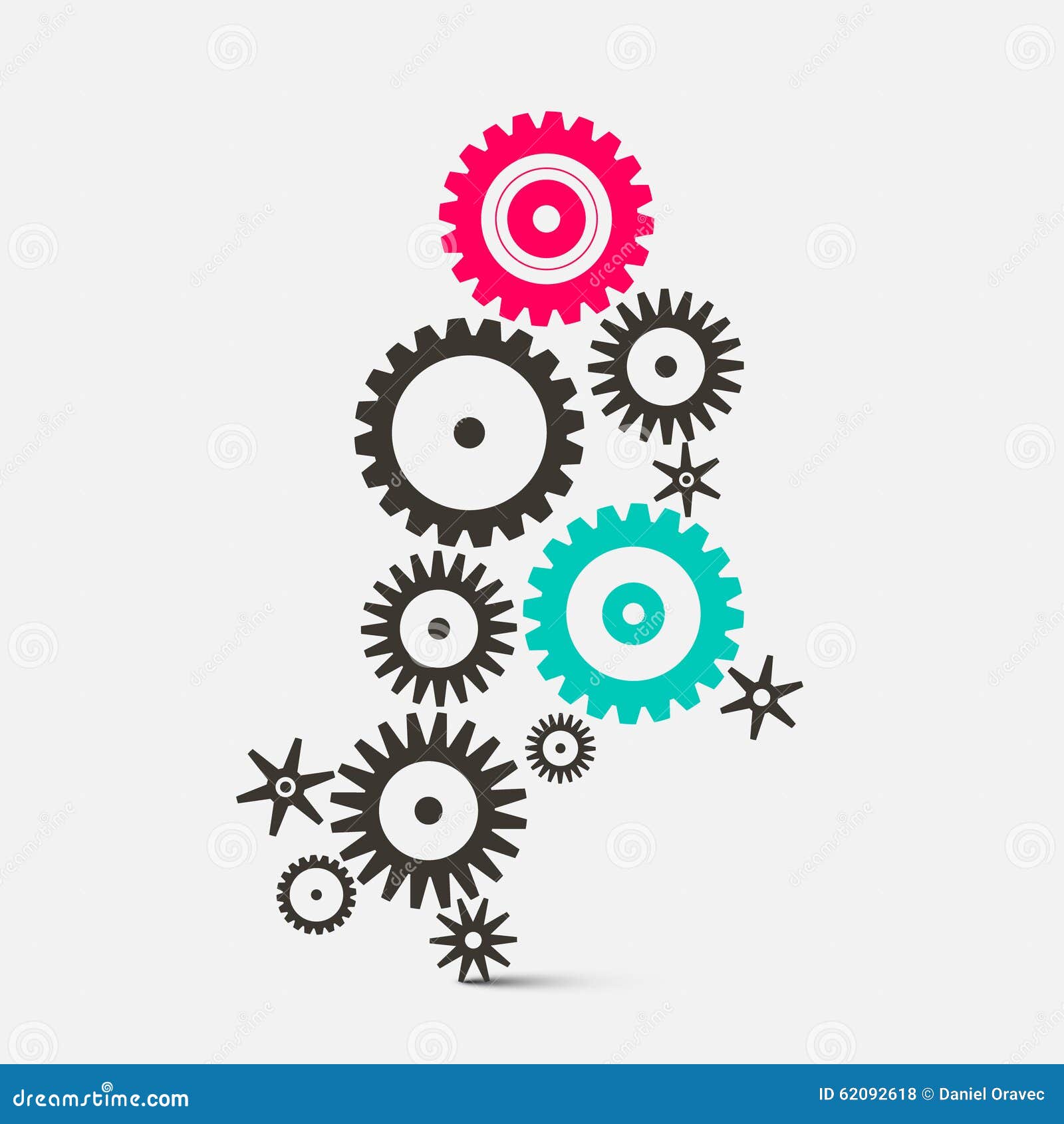 Cogs - Gears Technology Icons Stock Vector - Illustration of sign ...