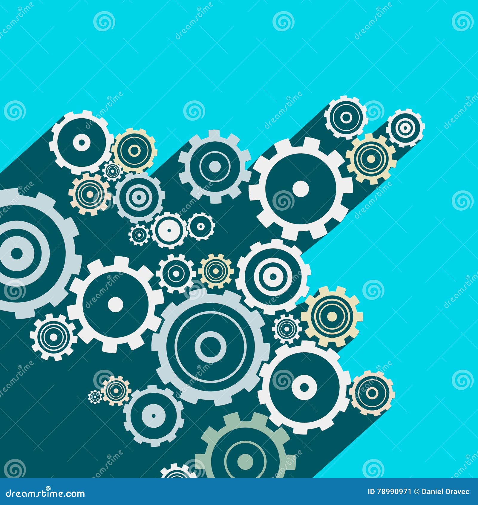 Cogs - Gears. stock vector. Illustration of button, design - 78990971