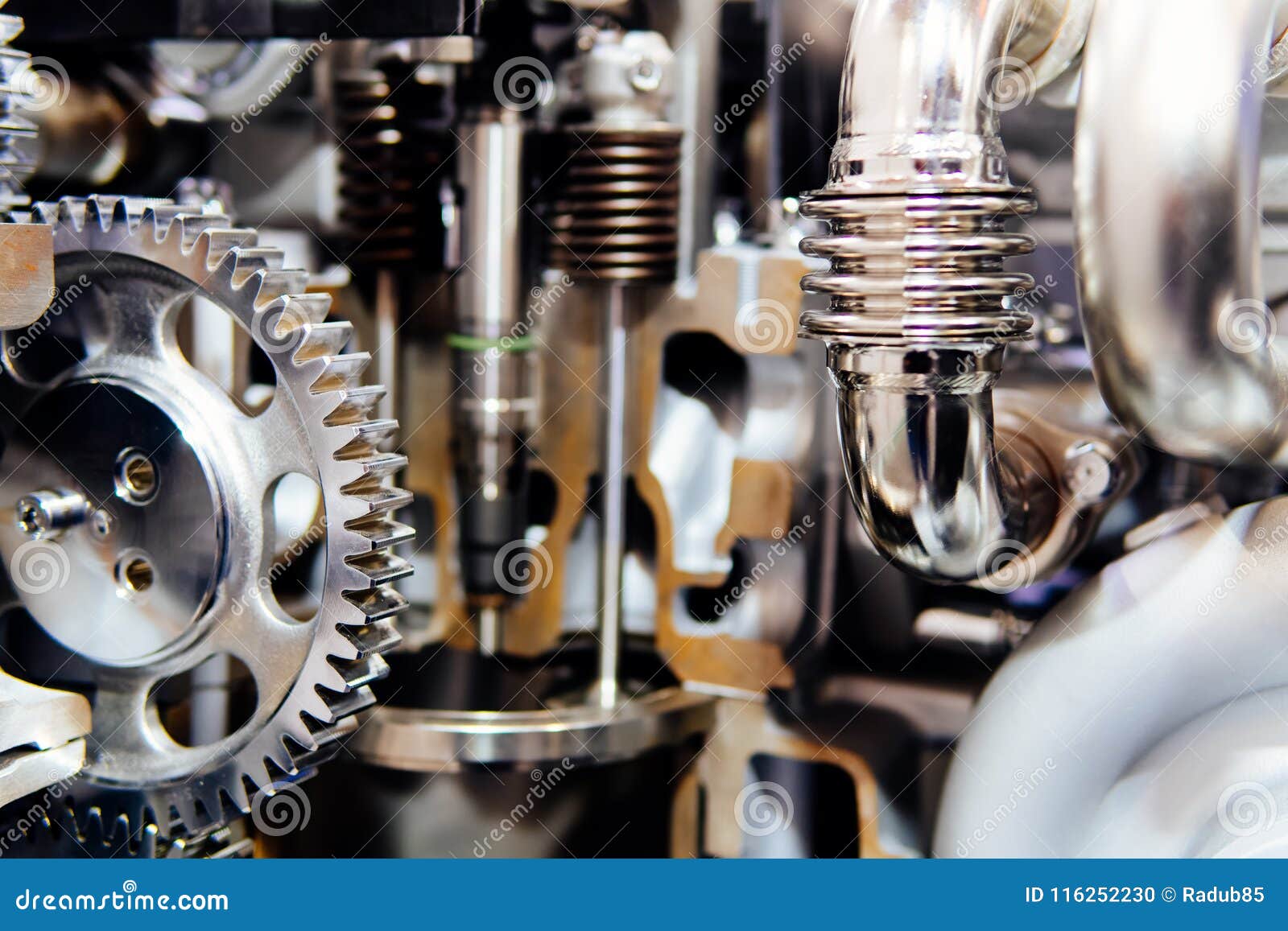 Cogs, Gears and Wheels Inside Truck Engine Stock Photo - Image of ...