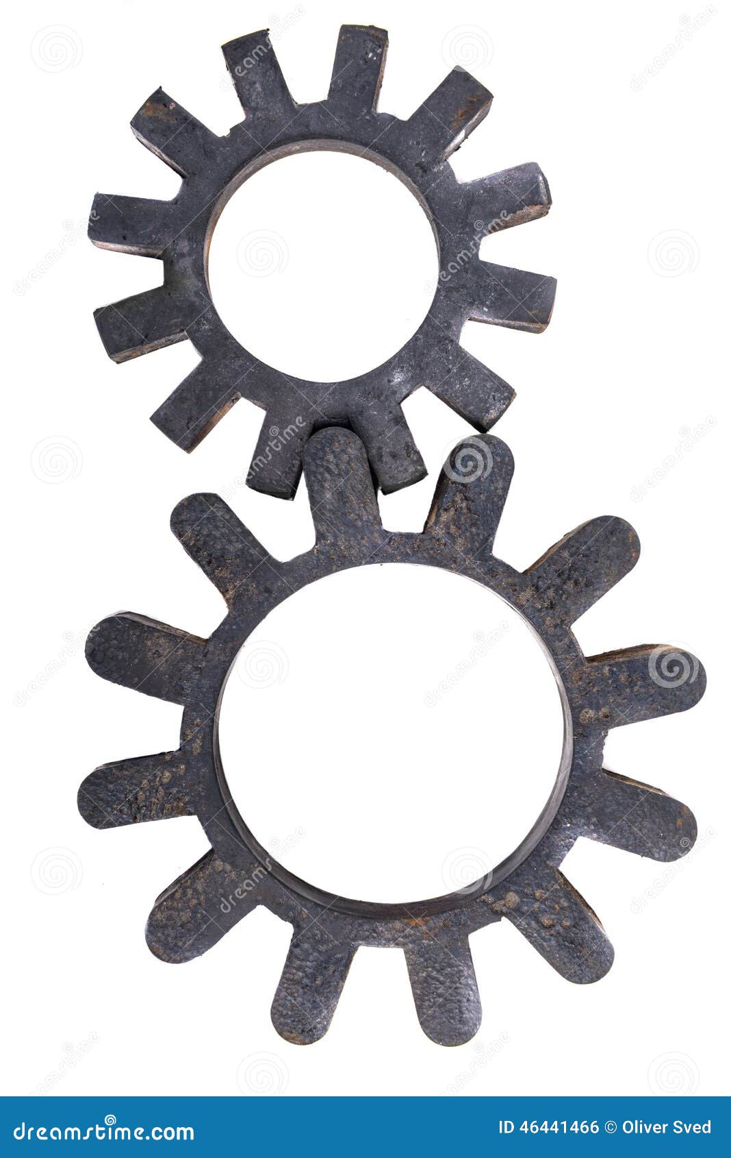 Cogs isolated on white stock photo. Image of mechanism - 46441466