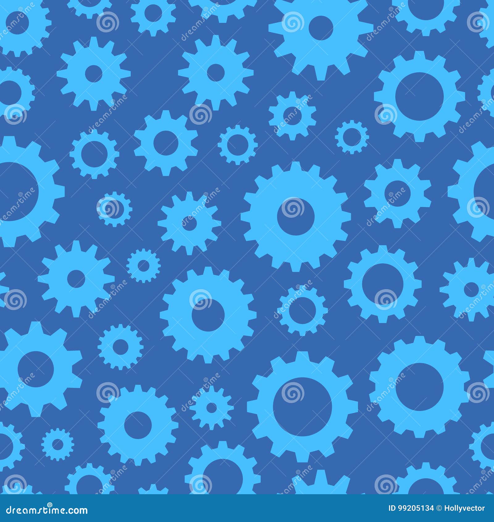 Cogs Seamless Pattern, Technical Background, Illustration Stock Vector ...