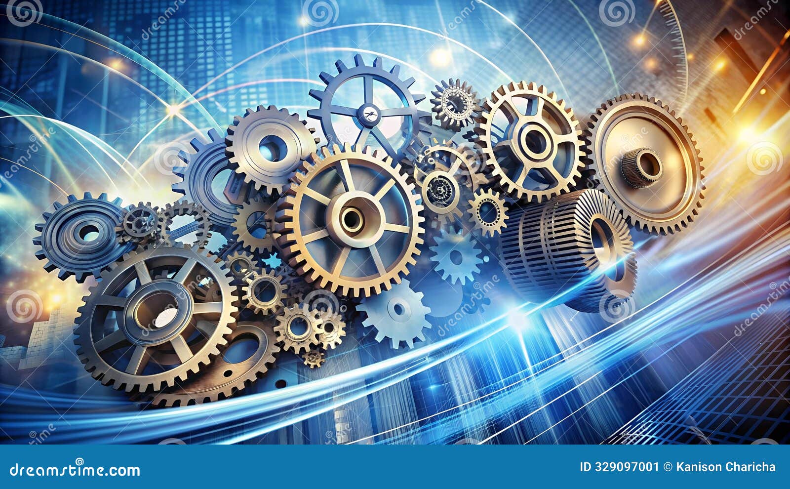 The Cogs of Success a Symphony of Gears and Charts AI Generated Stock ...