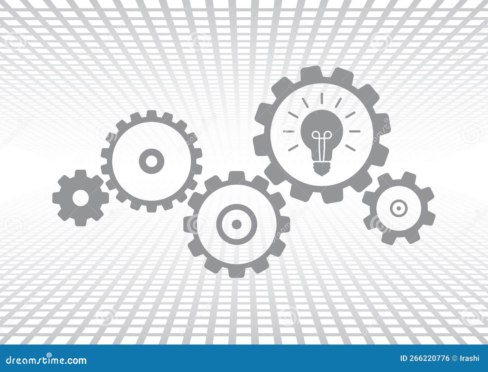 Cogs Teamwork Mechanism Cartoon Vector | CartoonDealer.com #266221321