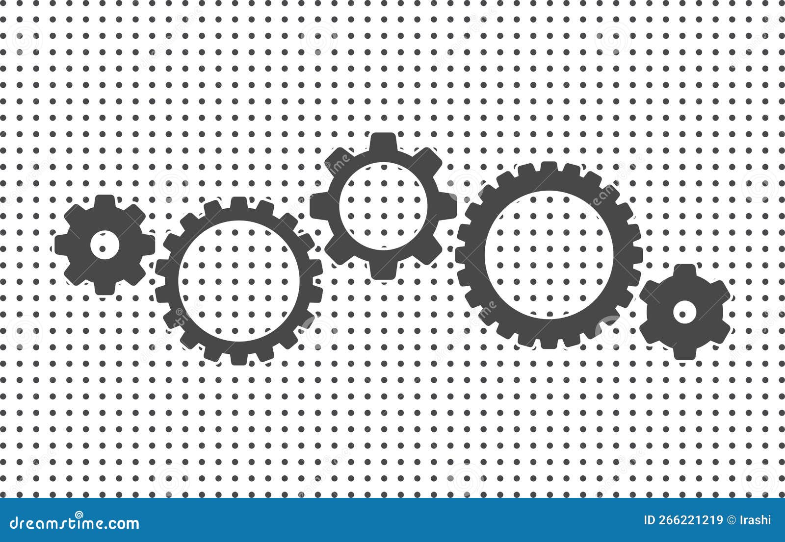 Cogs Teamwork Mechanism Cartoon Vector | CartoonDealer.com #266221321