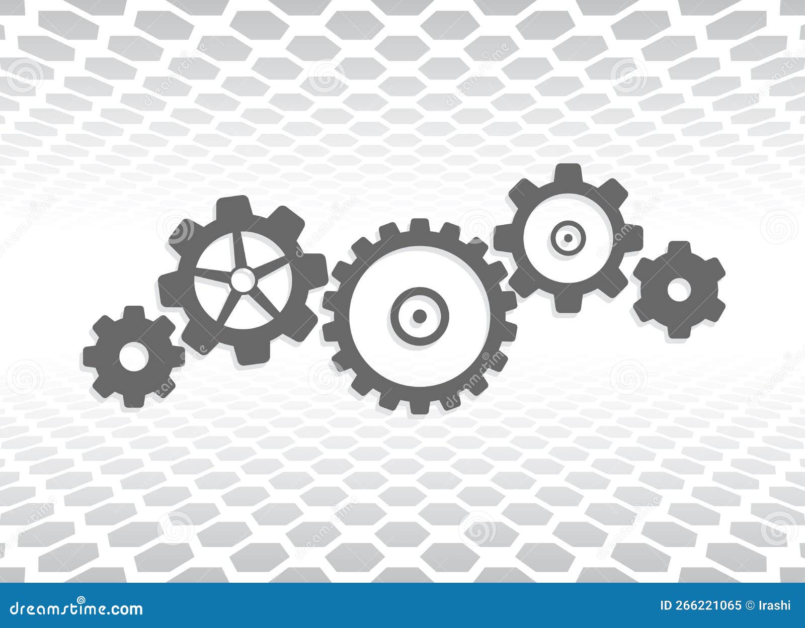 Cogs Teamwork Mechanism Cartoon Vector | CartoonDealer.com #266221065