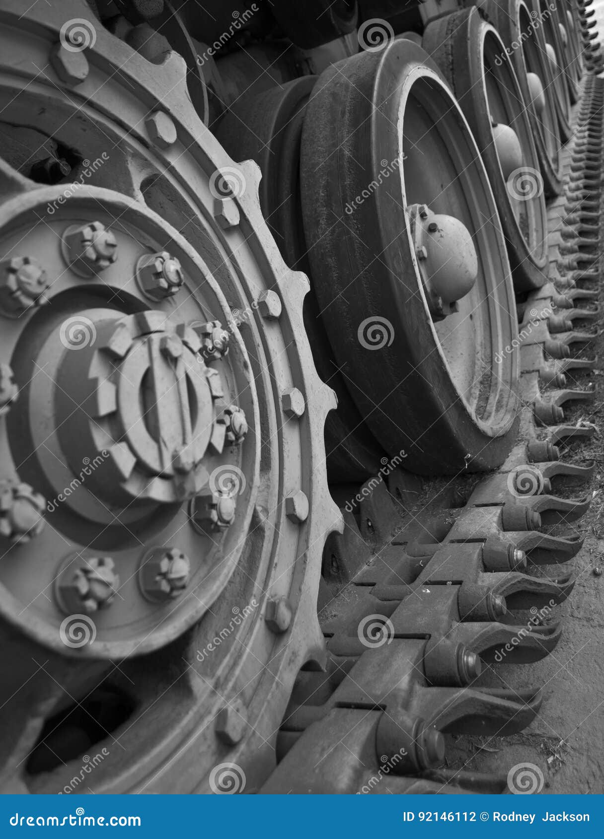 Cogs in the Track Assembly of a WW2 Tank Stock Photo - Image of africa ...