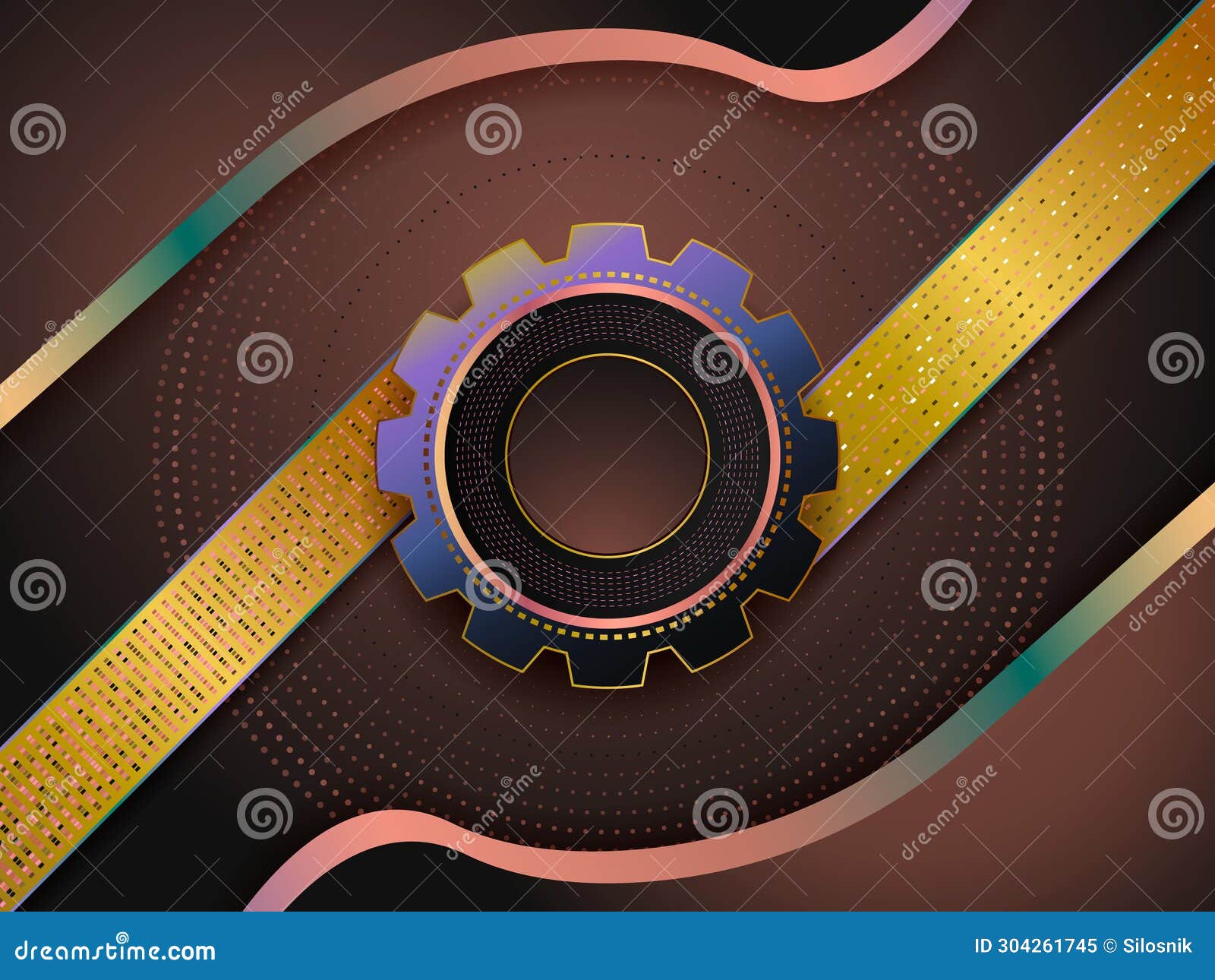 Cogs Wheels Black Color Background Vector Design Stock Illustration ...