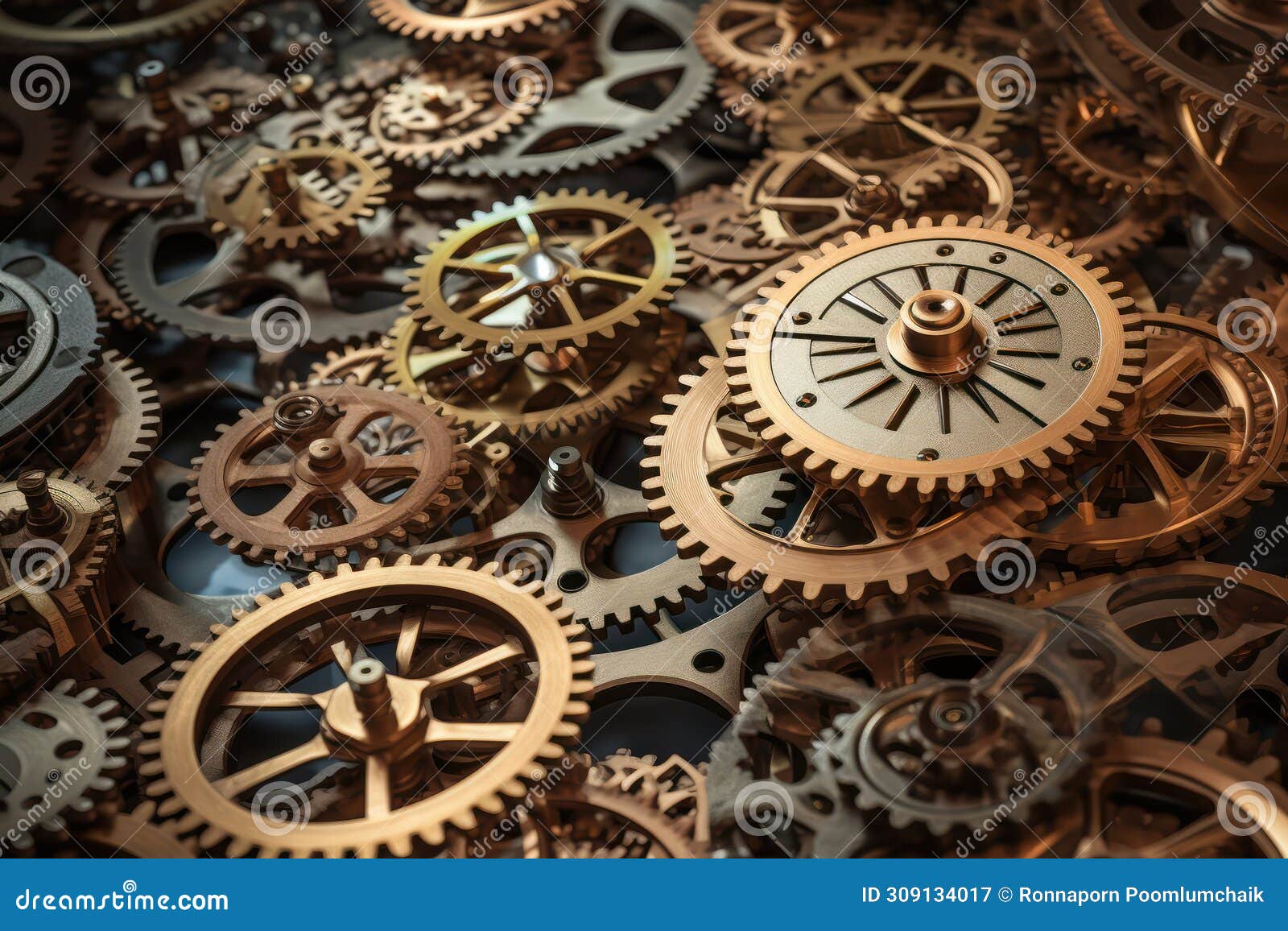 Cogs and Wheels Create an Industrial Background Stock Illustration ...
