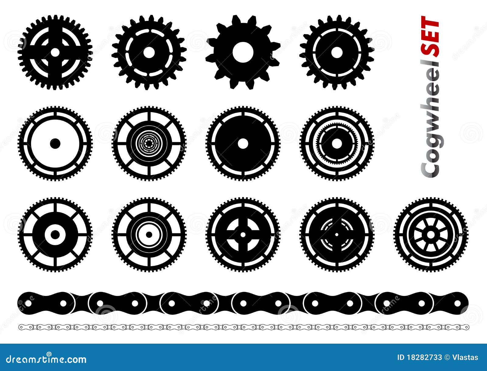Cogwheel stock vector. Illustration of engine, gearwheel - 18282733