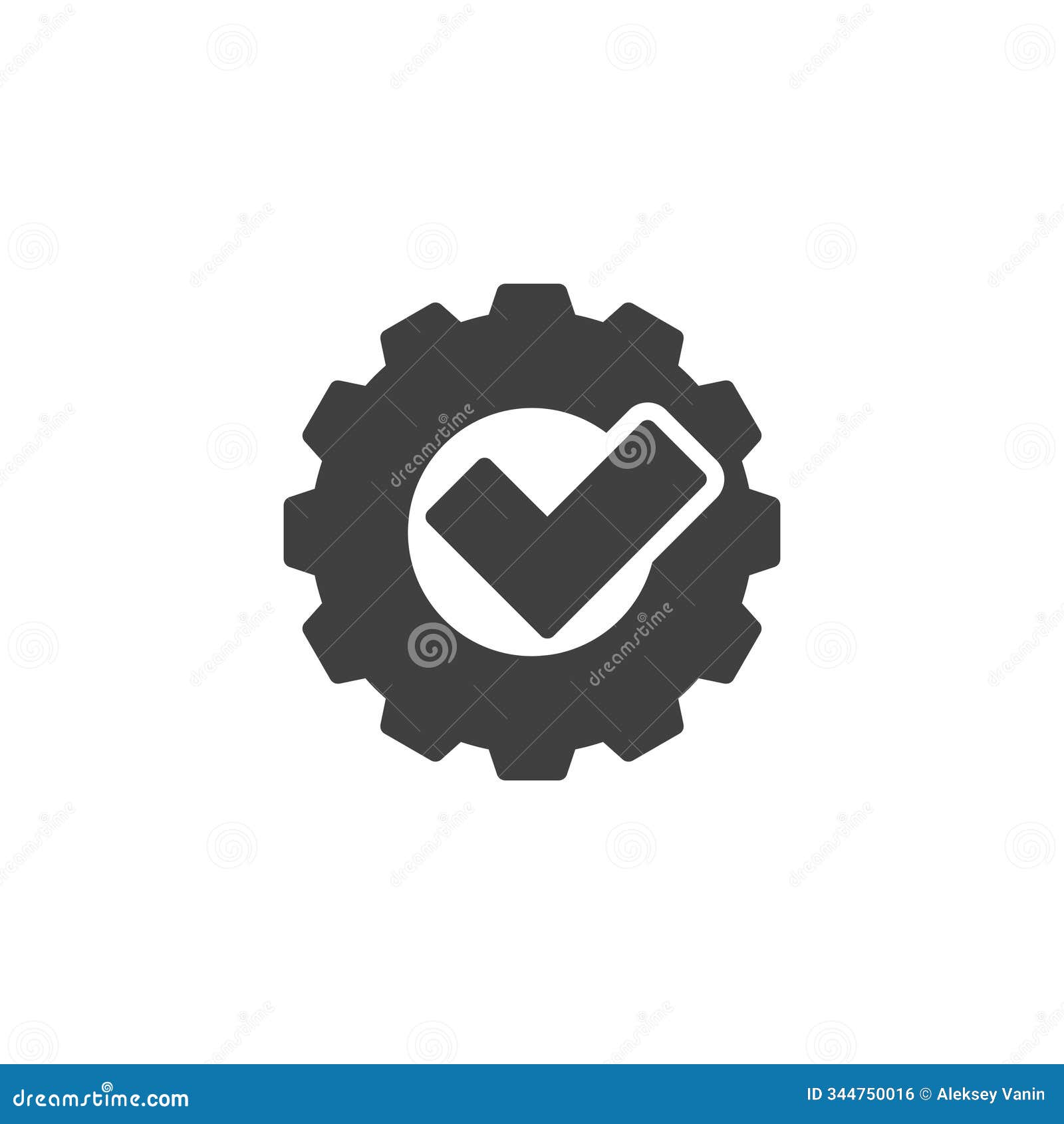 3d Man Installing Big Red Cogwheel To Mechanism. Stock Photo ...