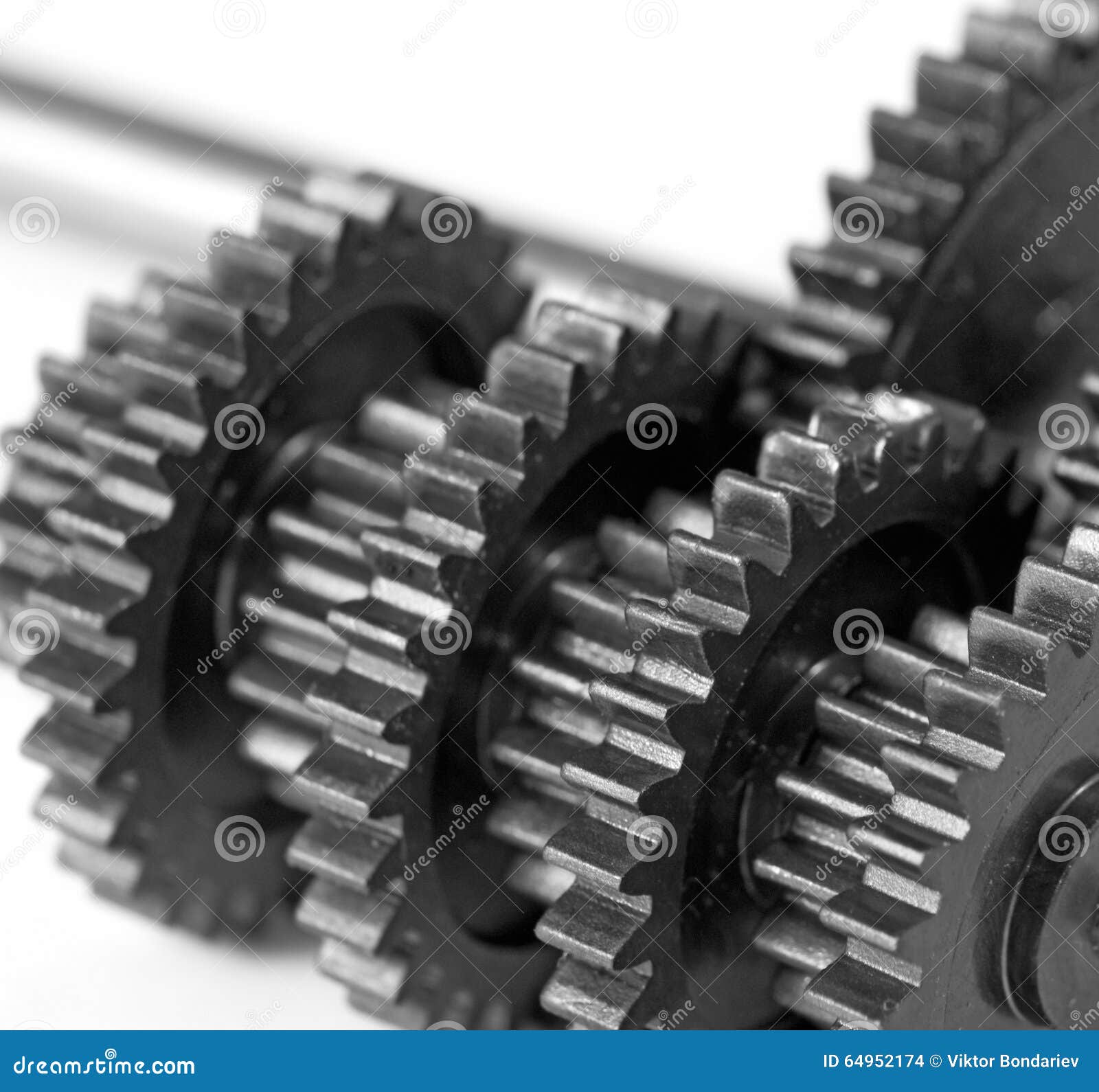 Cogwheel Close-up. Concept of Teamwork Stock Photo - Image of closeup ...