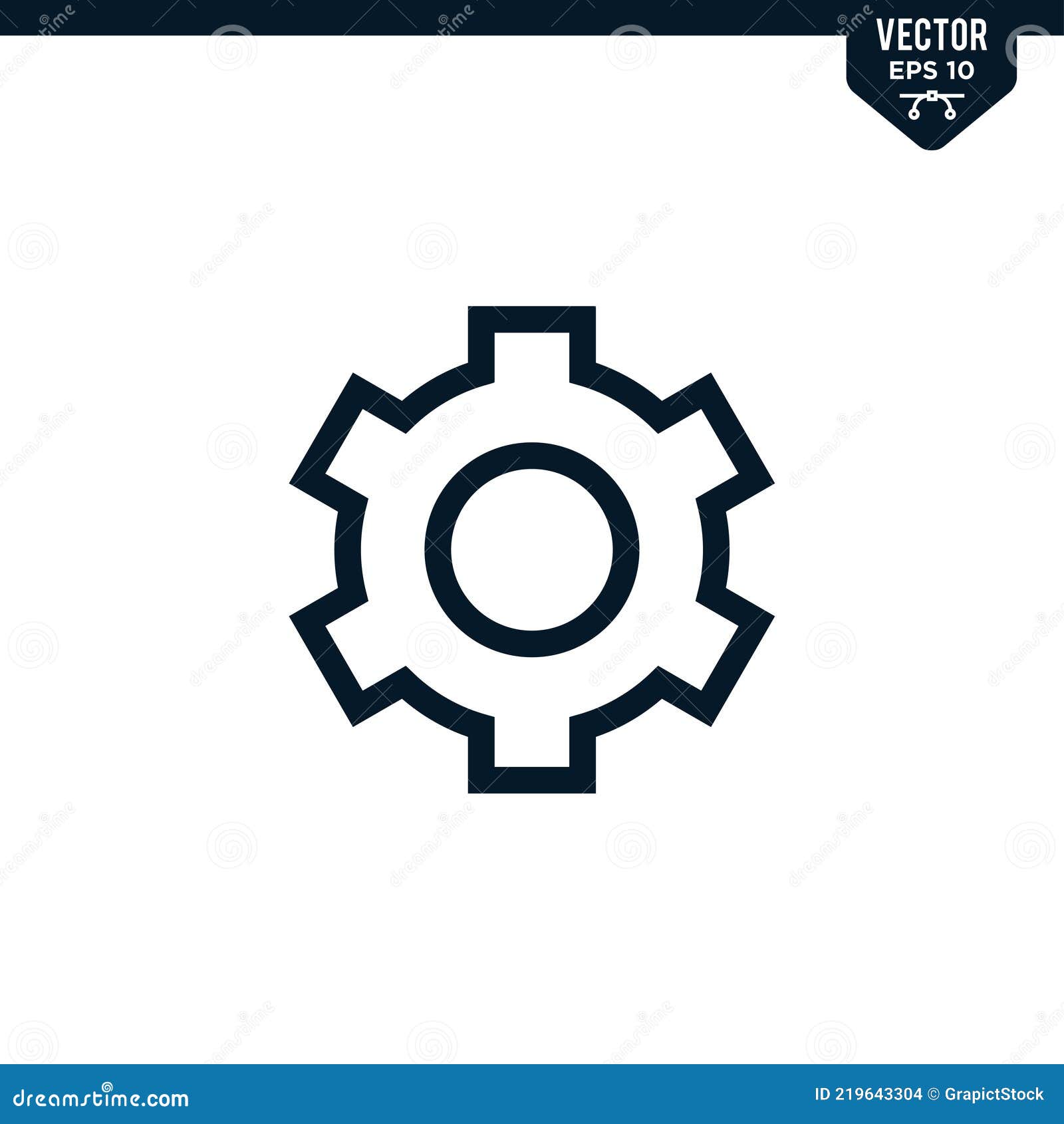 Cogwheel Design Related To Setting Icon Stock Vector - Illustration of ...