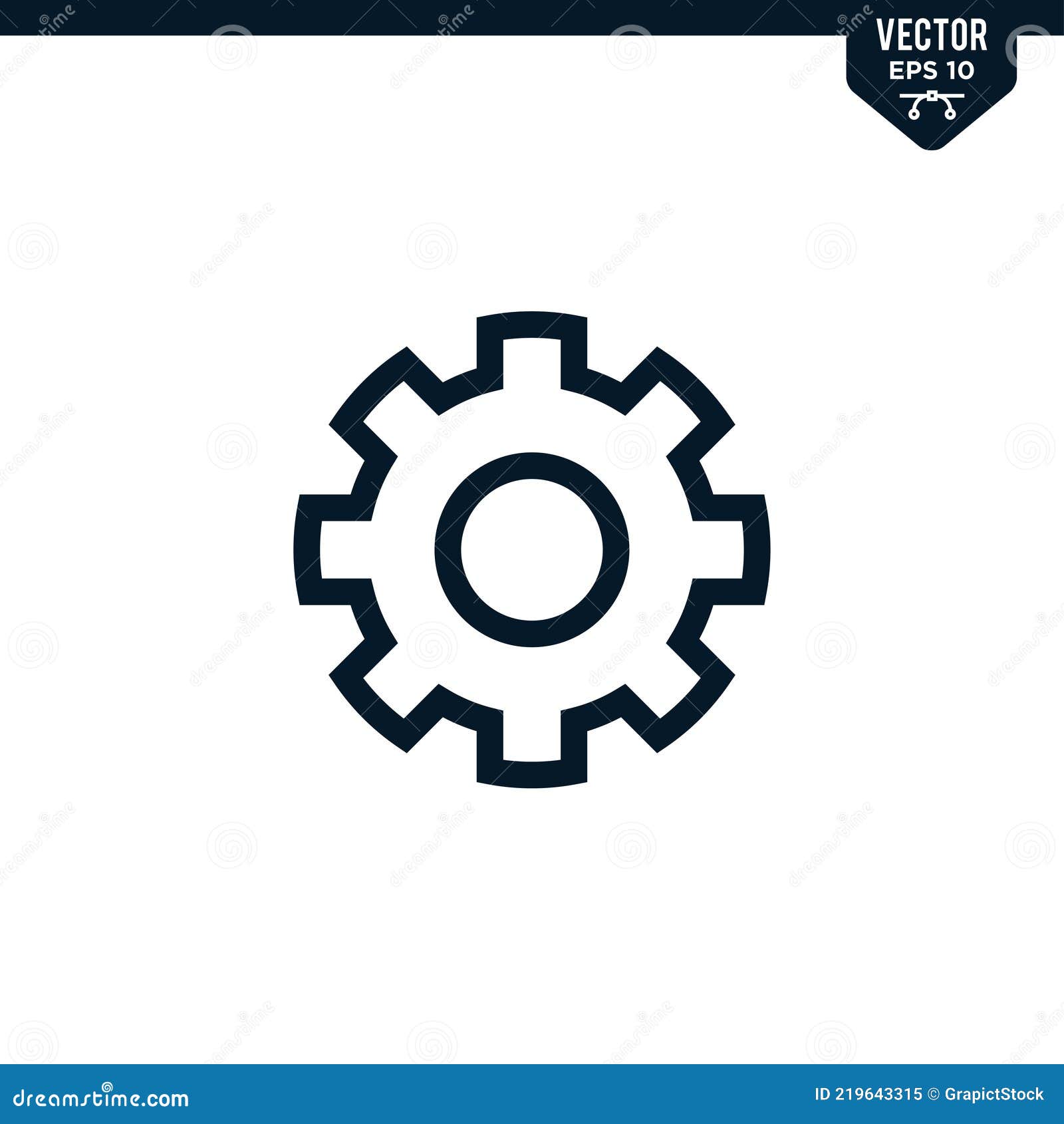 Cogwheel Design Related To Setting Icon Stock Vector - Illustration of ...