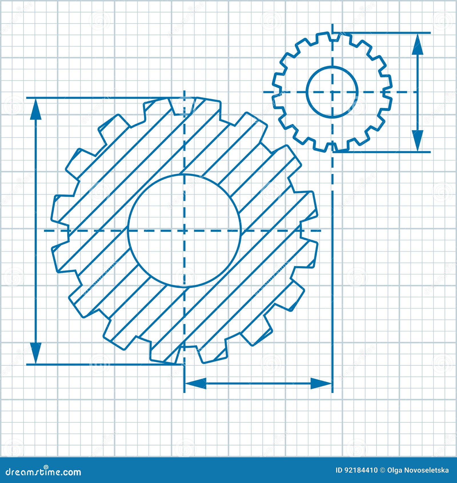 Cogwheel drawing blue stock vector. Illustration of idea - 92184410 Cogwheel drawing blue stock vector. Illustration of idea - 92184410