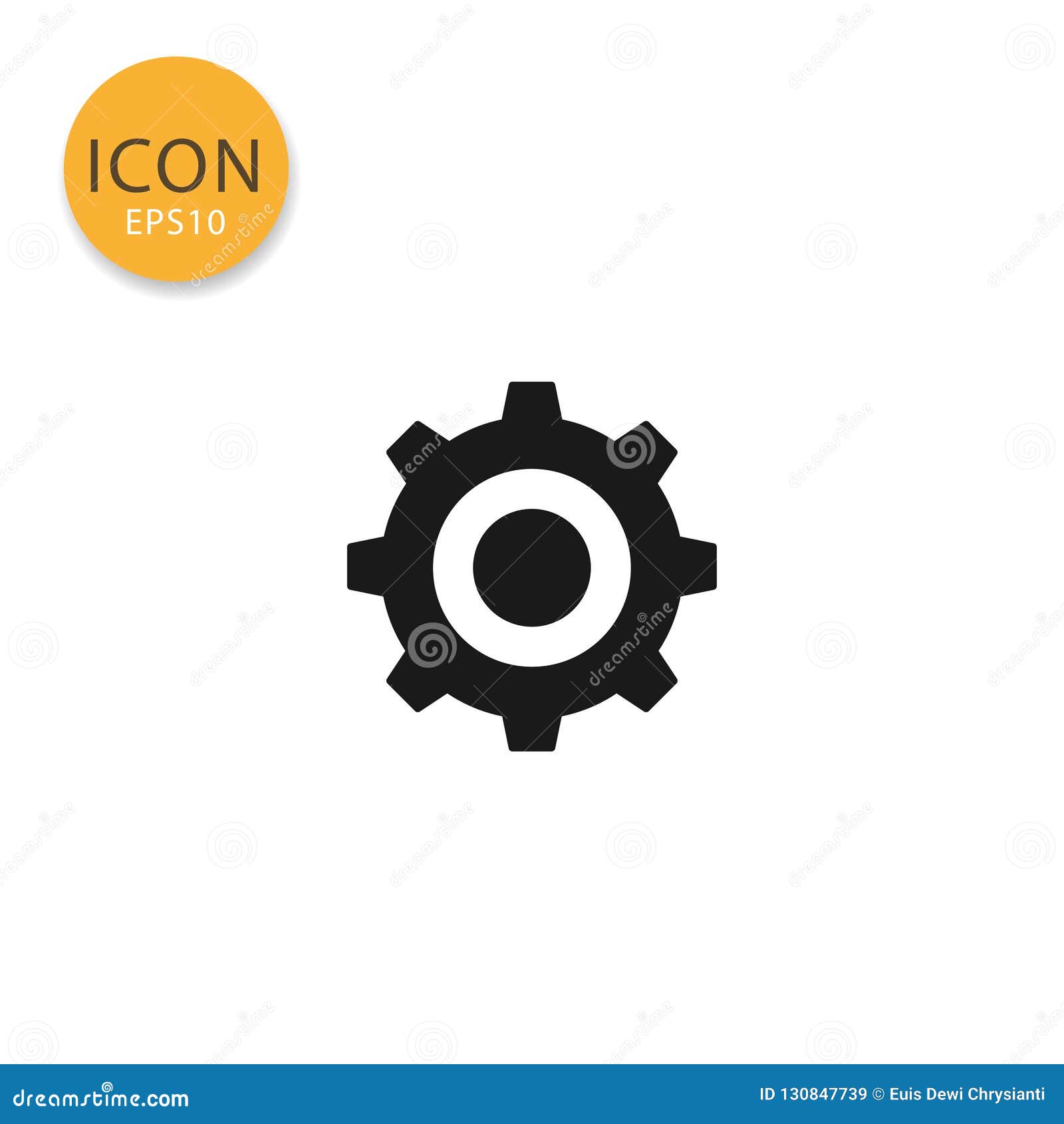 Cogwheel or Gear Icon Isolated Flat Style. Stock Vector - Illustration ... Cogwheel or Gear Icon Isolated Flat Style. Stock Vector - Illustration ...