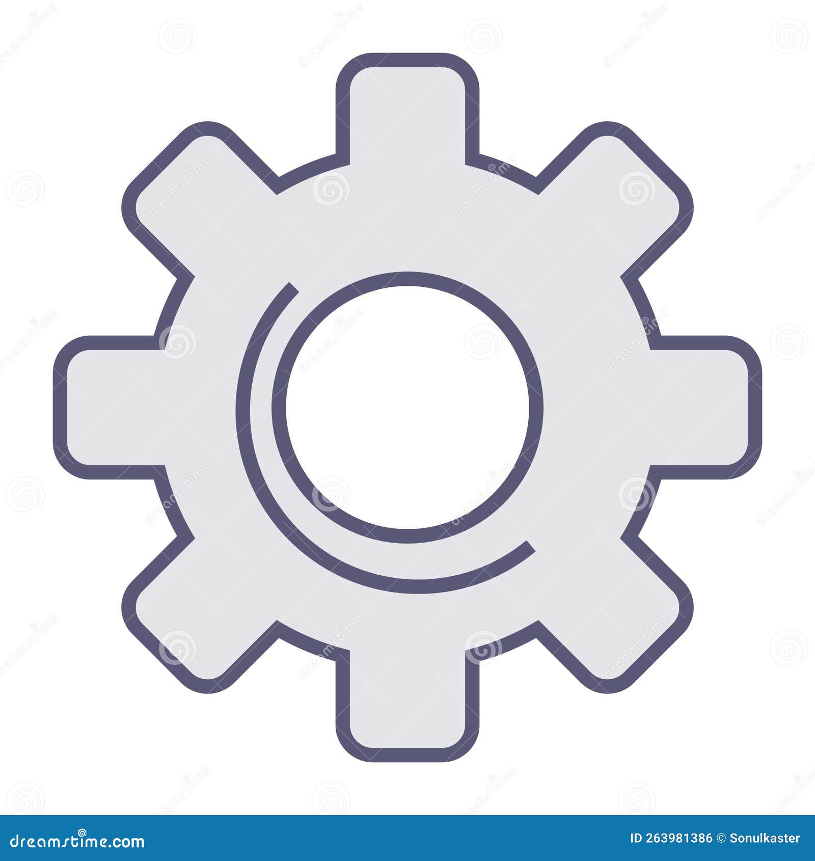 Gear Mechanism, Processing or Loading Icon, Progress Vector Stock ...