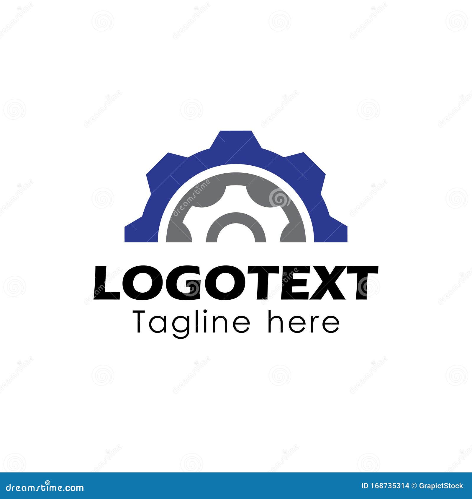 Cogwheel Logo Design Template for Engineering Stock Vector ...