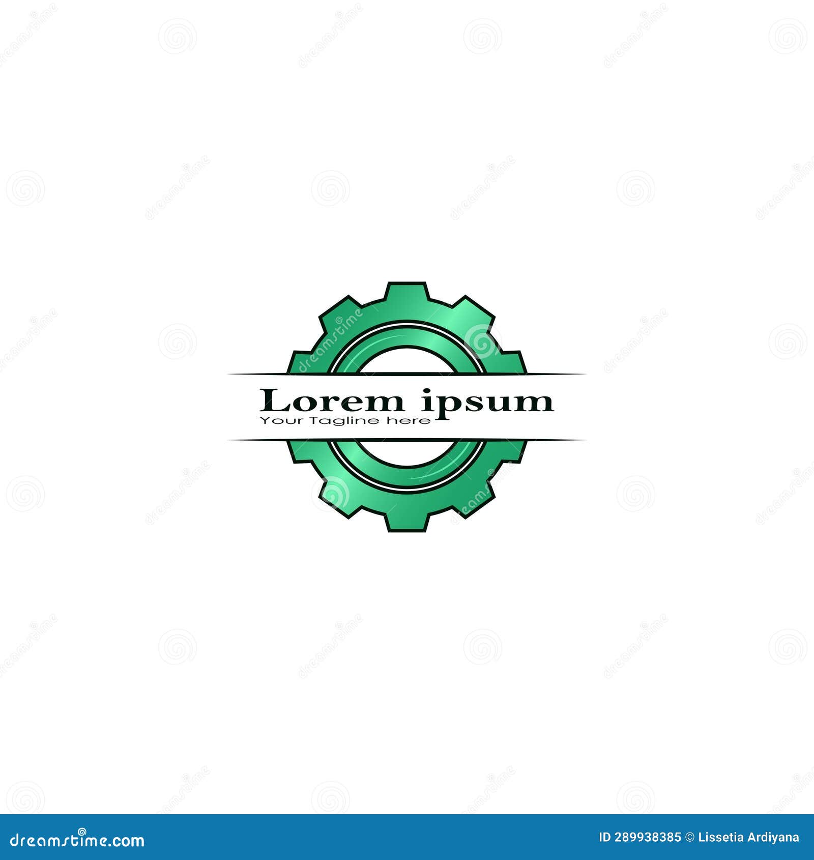Cogwheel Logo Design Vector Graphics Stock Vector - Illustration of ...