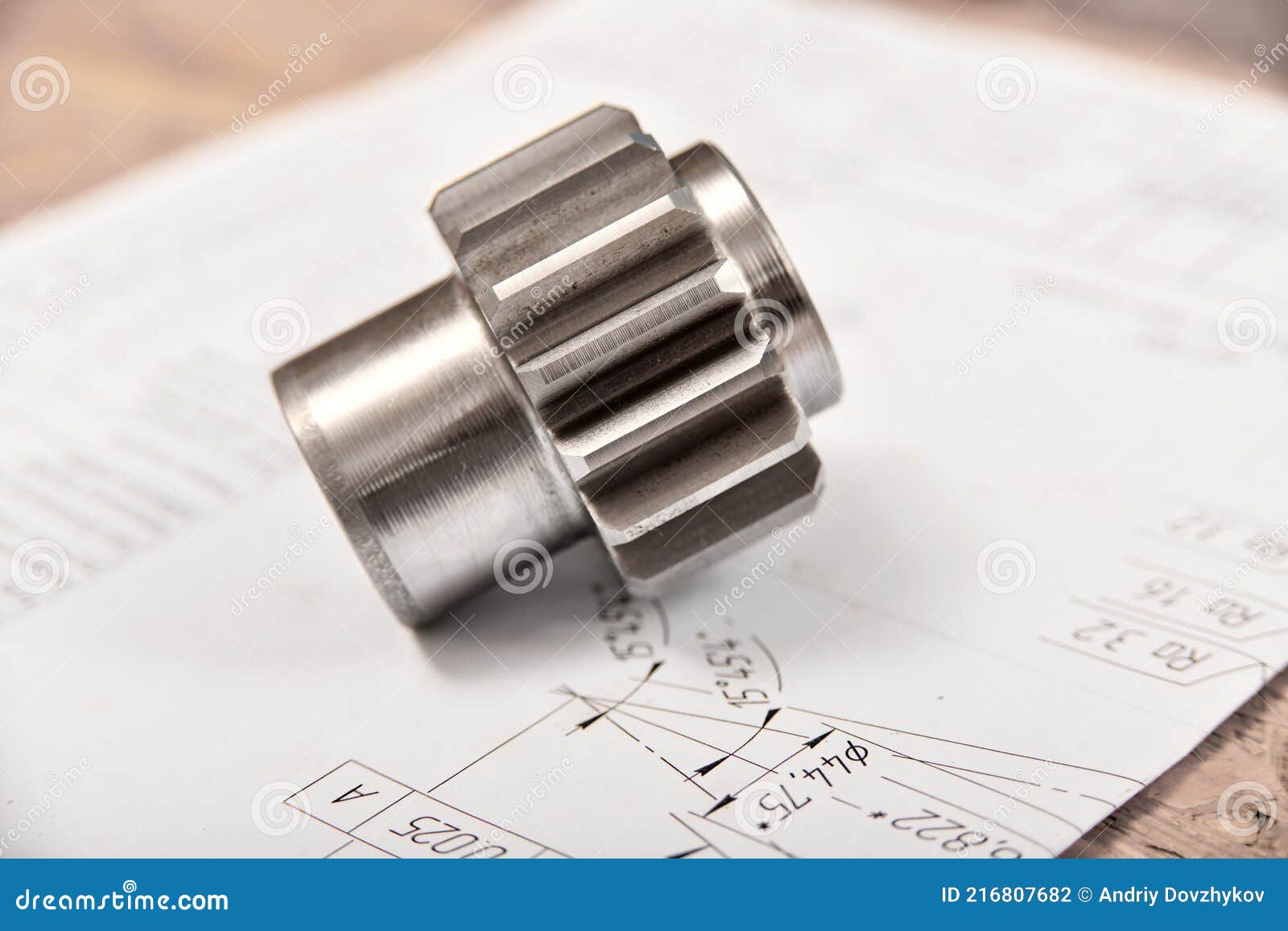 A Cogwheel Made on a Gear Cutting Machine Lies on the Technical ...