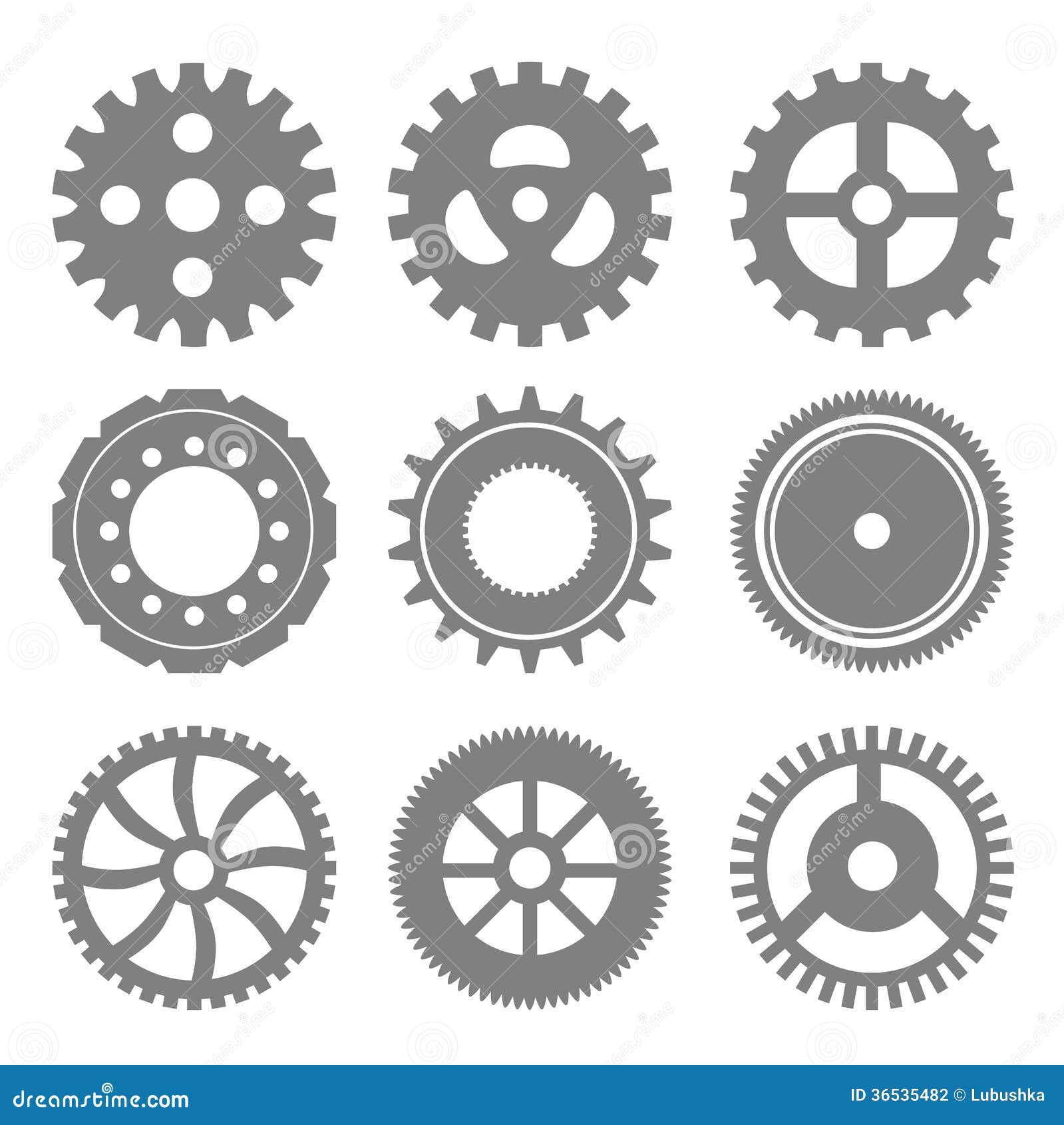 Cogwheel stock vector. Illustration of pinions, wind - 36535482