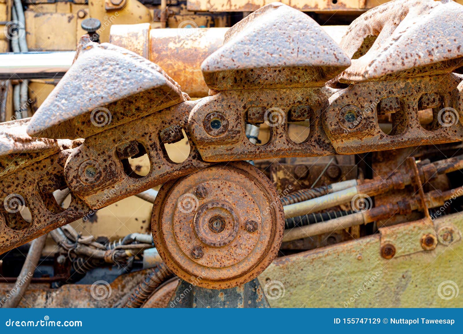 Cogwheel Of The Old Tractor , Crawler Wheel Royalty-Free Stock Photo ...
