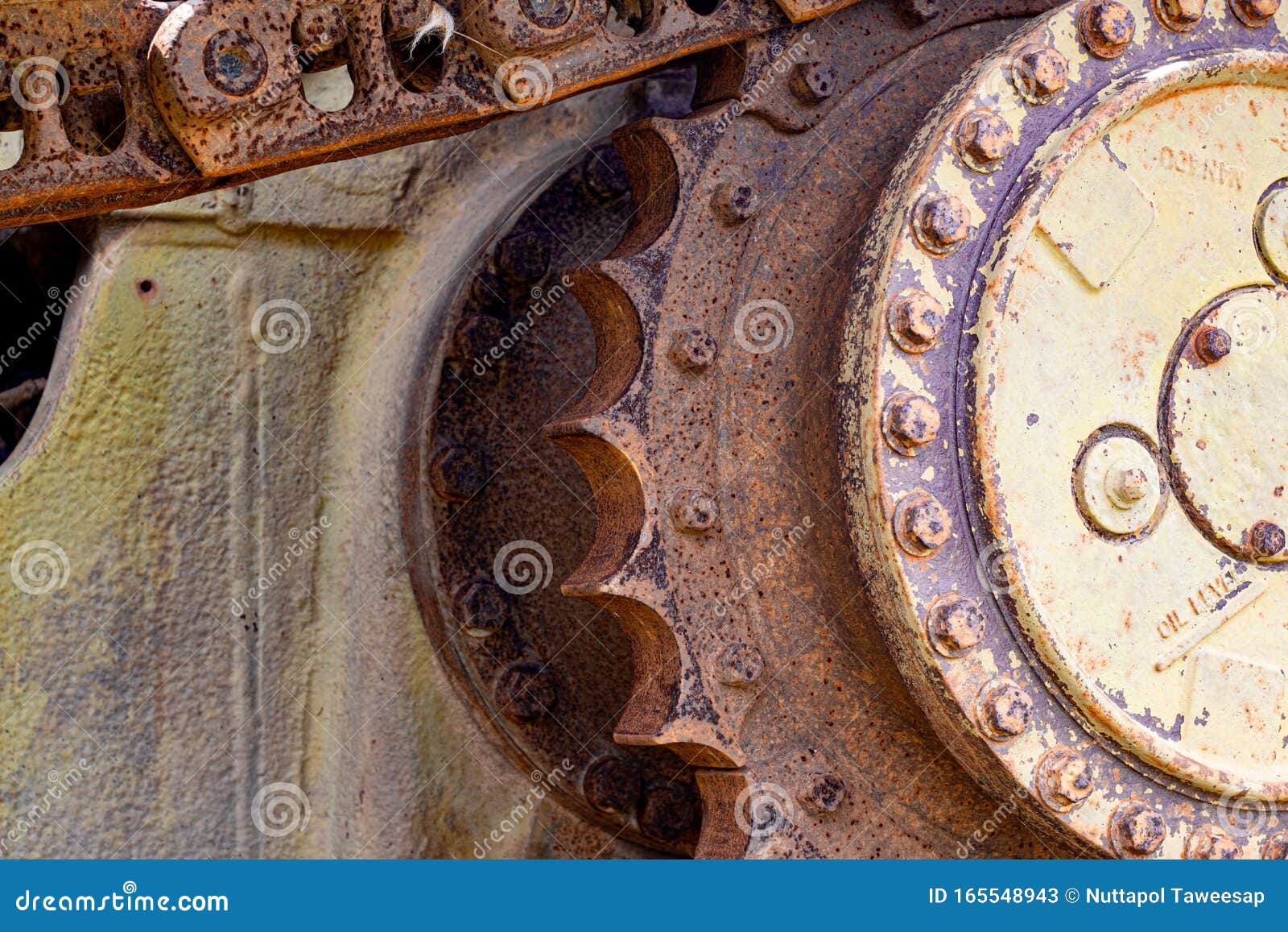 Cogwheel Of The Old Tractor , Crawler Wheel Royalty-Free Stock Image ...