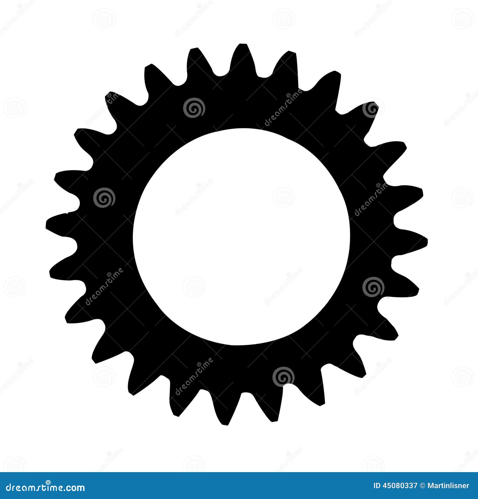 Cogwheel Silhouette Icons Set Isolated On White Background. Vector ...