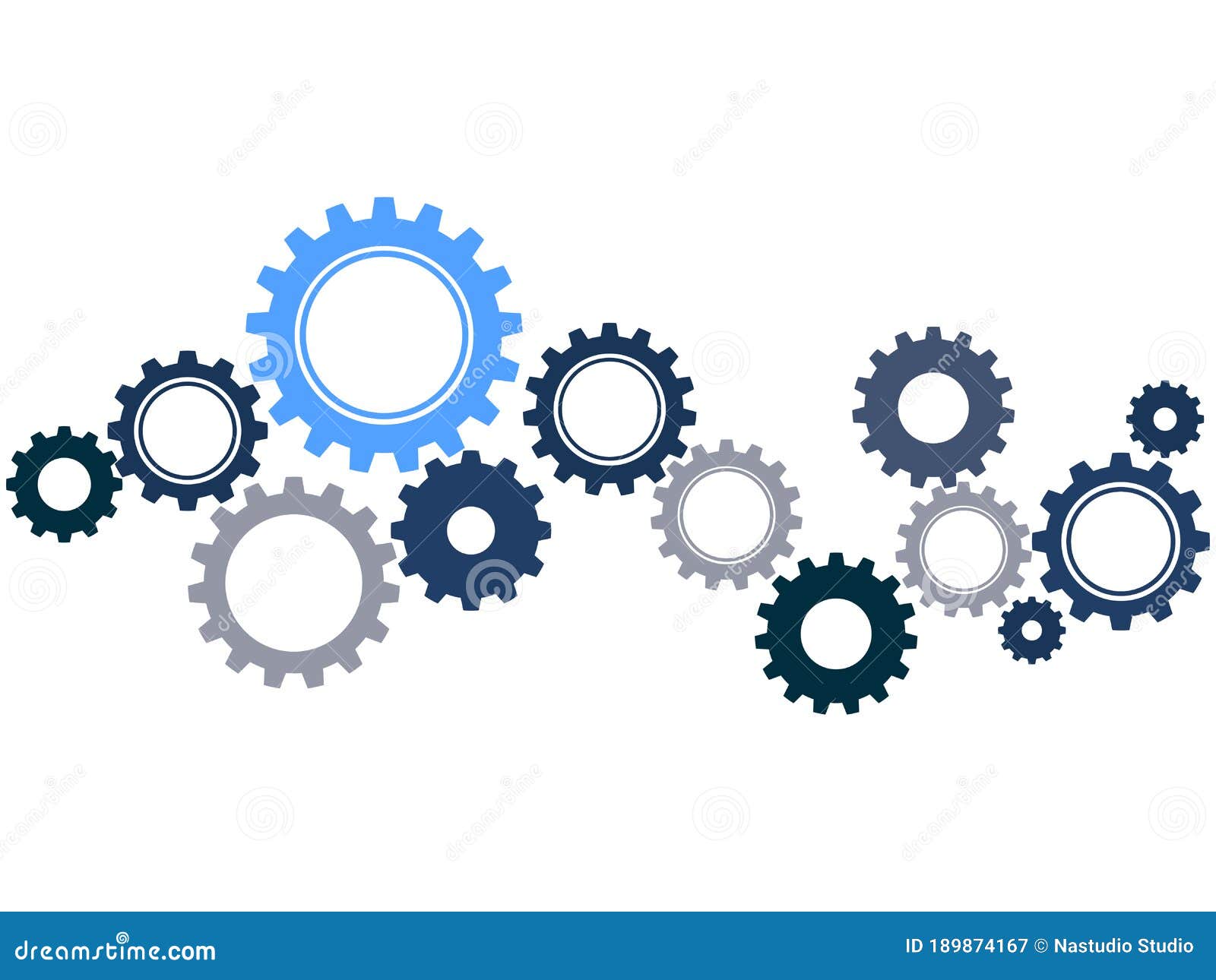 Cogwheel Symbol. Mechanism.concept Process or Systemization Stock ...