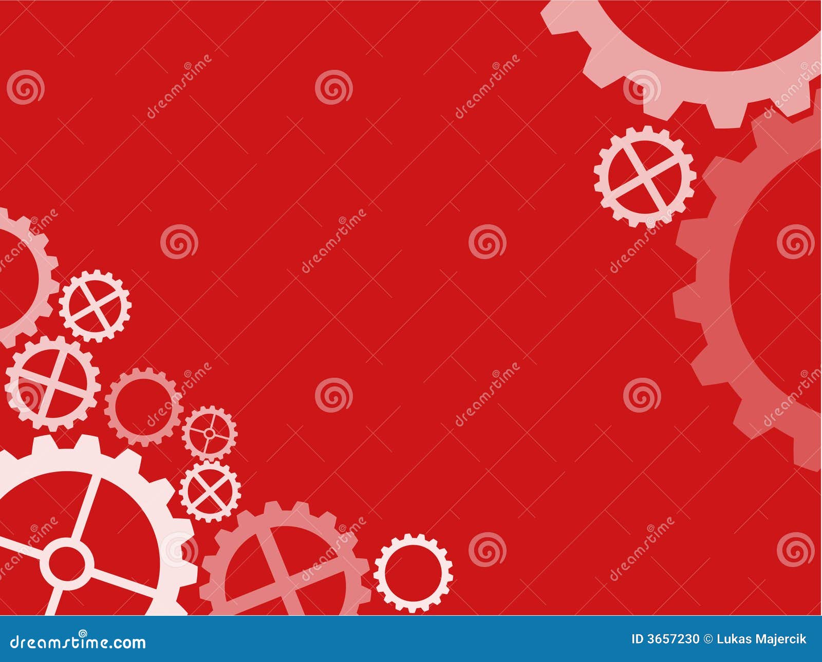 Cogwheel Technical Wallpaper Red Stock Illustration - Illustration of ...