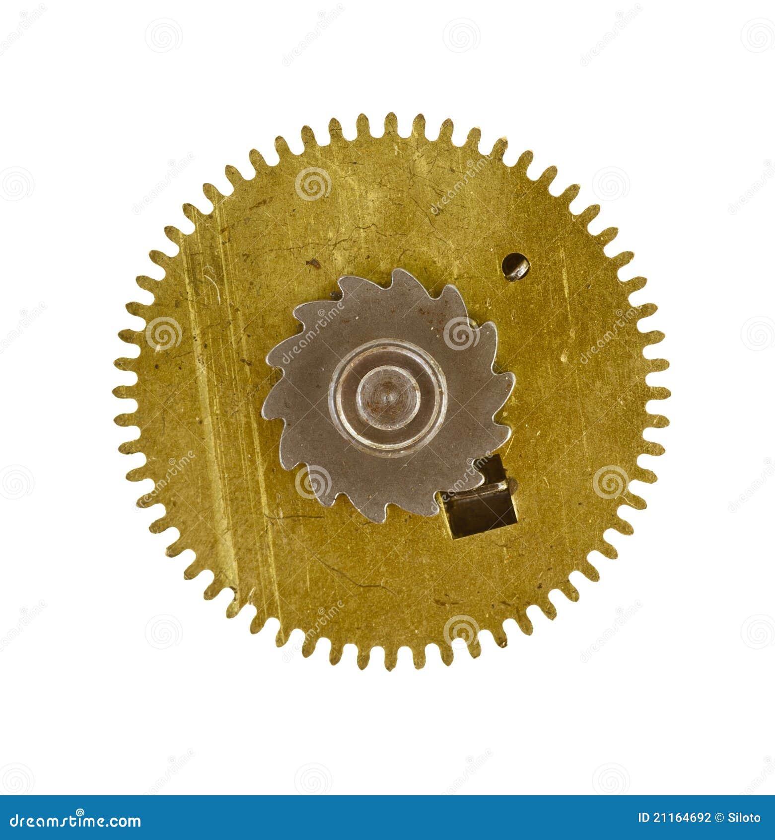 Cogwheel on White Background Stock Photo - Image of ratchet, gear: 21164692
