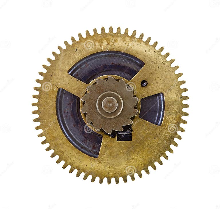 Cogwheel on White Background Stock Image - Image of equipment, gear ...