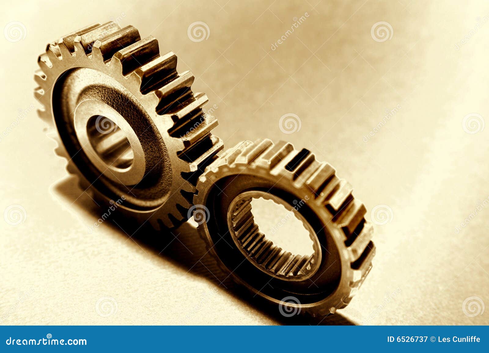 Cogwheels stock image. Image of mechanical, brass, antique - 6526737
