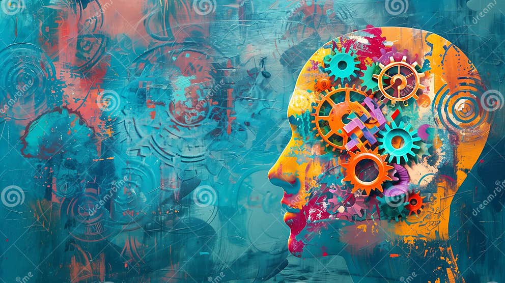 Cogwheels Brain, Brainstorming and Creativity Concept, Gear Wheels ...