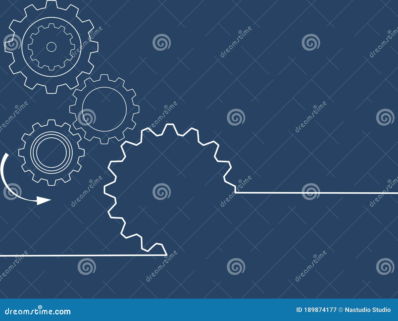 Cogwheels Brain.gear Mechanism Settings Tools Template Banner. Think ...