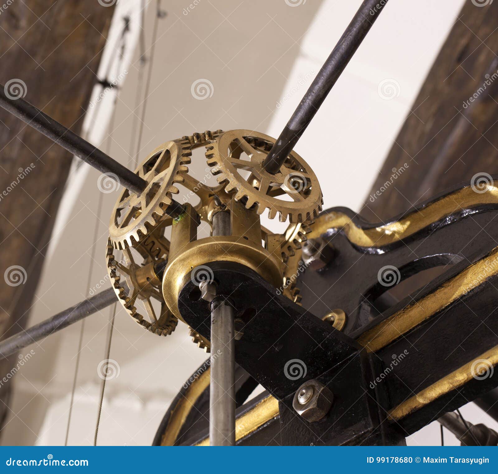 Cogwheels in the clock stock photo. Image of cogwheels - 99178680